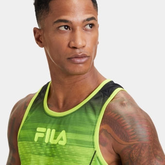 Lime green fila shirt store