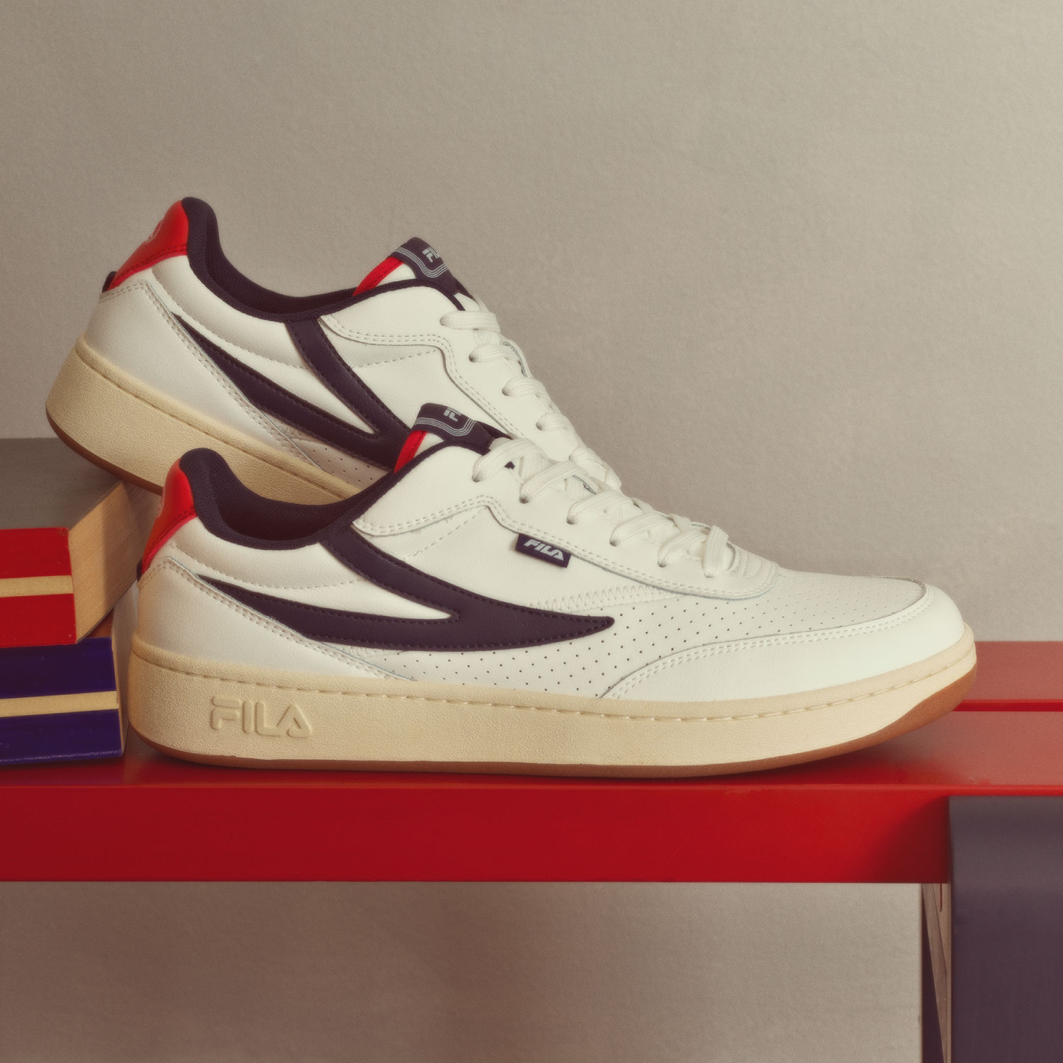 Fila SEVARO white-navy-red - white | FILA Official